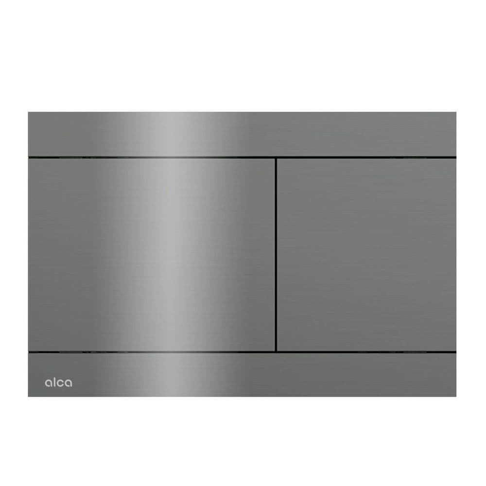 Alca Plast Fun Flat Flush Plate PVD Polished Gunmetal FUN-GM-P