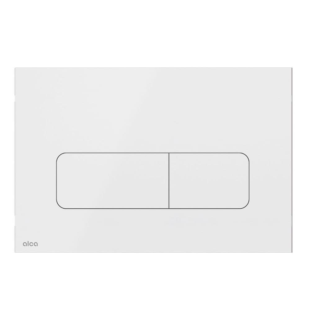 Alca Plast Moon Flat Flush Plate White MOON-WHITE