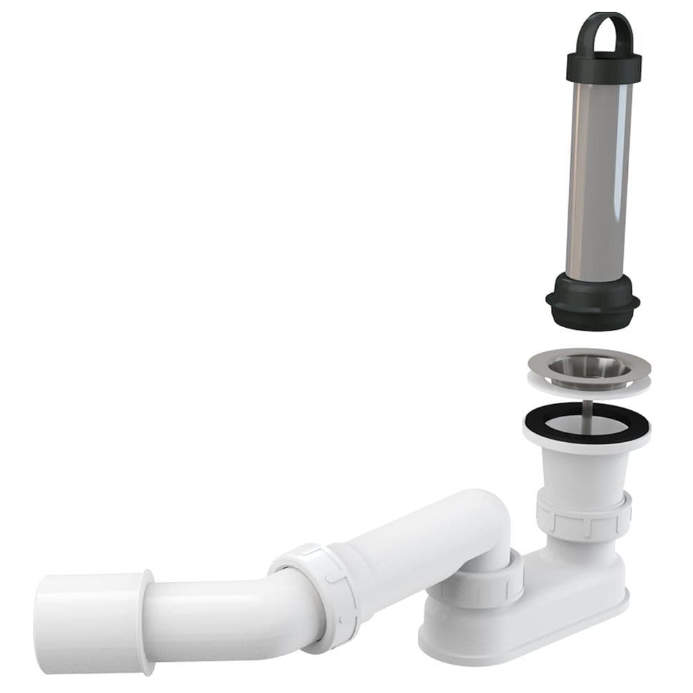Alca Plast Shower Waste & Odour Trap with 45 Elbow 50mm DN40/50 ...