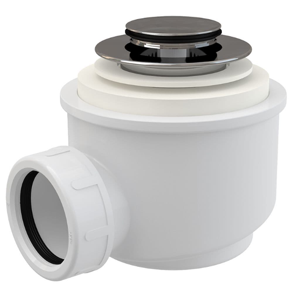 Alca Plast Shower Waste & Trap Click/Clack 50mm Outlet DN40 Ø42mm Plug ...