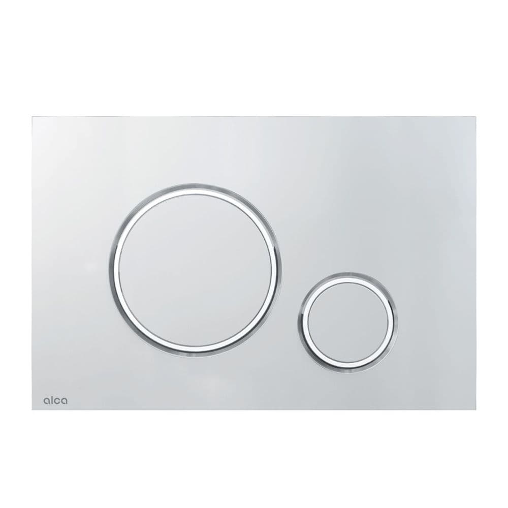 Alca Plast Thin 7 Flush Plate Round Matt & Polished Chrome M772