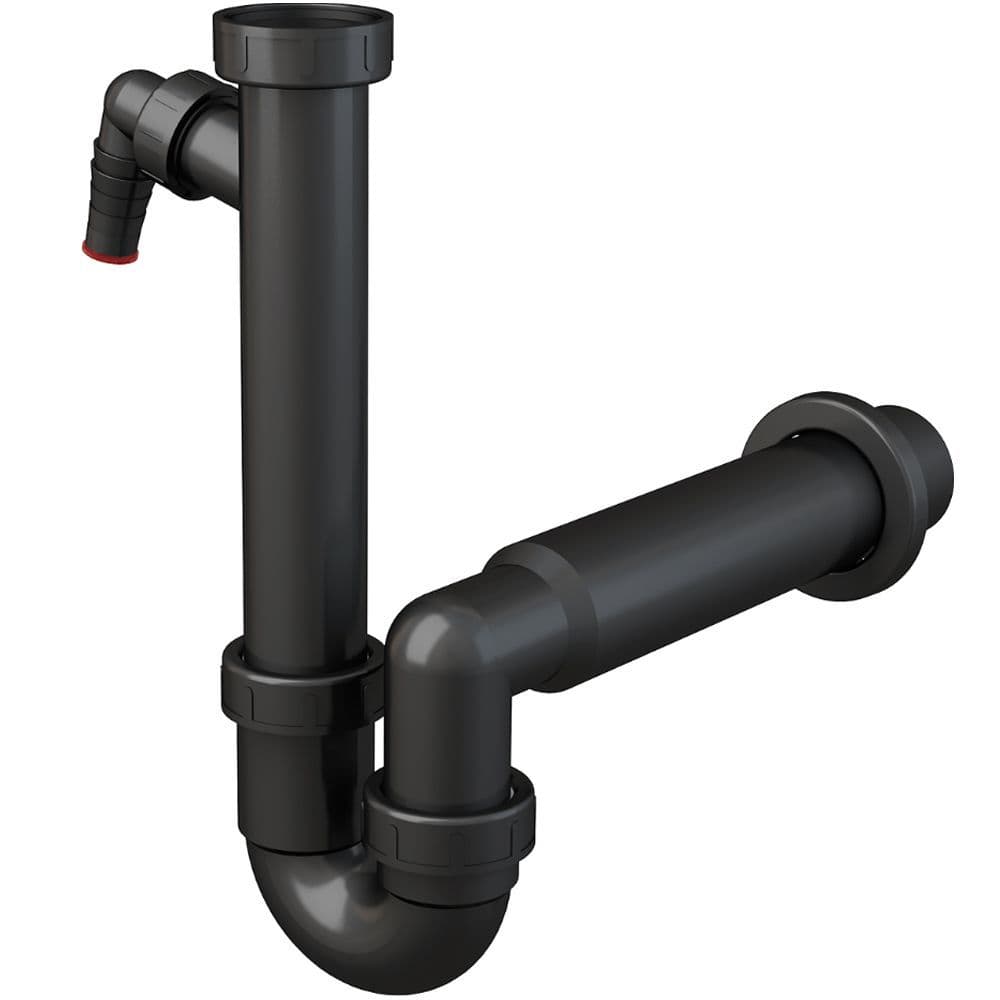 Alca Plast Tubular Sink Waste & Trap DN50 With G 6/4" Union Nut & Ø17 ...