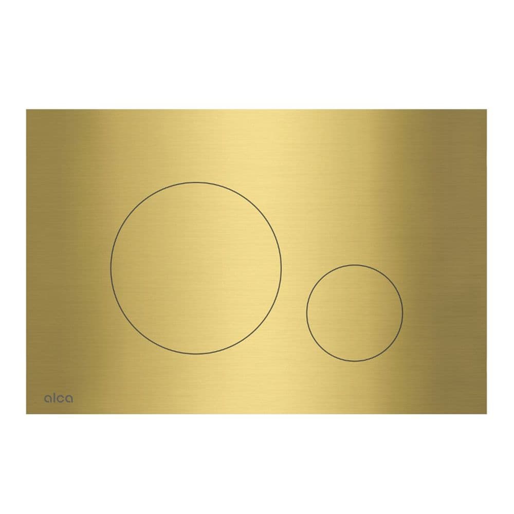 Alca Plast Turn Flat Flush Plate Brass TURN-BRASS