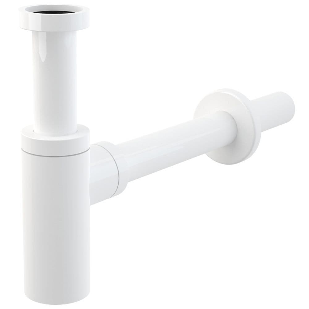 Alca Plast Wash-Basin Trap DN 32 Design Round Polished White A400B