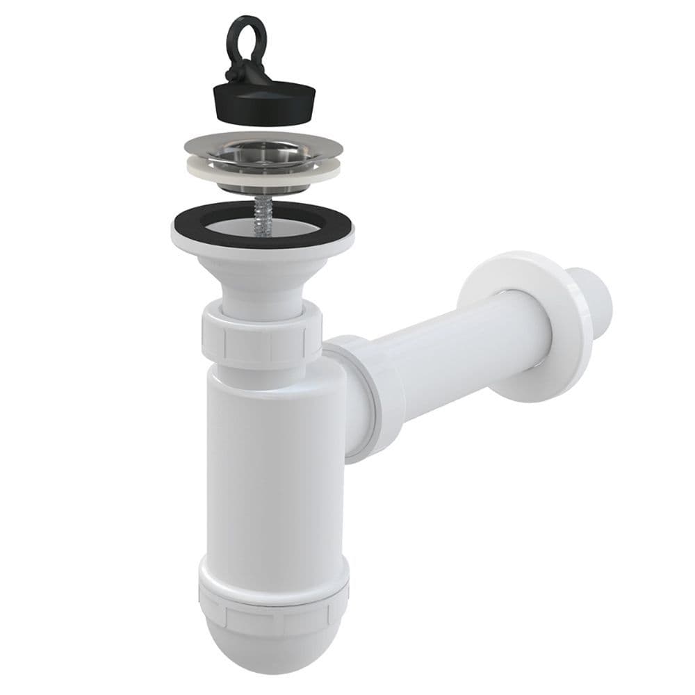 Alca Plast Wash-Basin Trap DN 40 With Stainless Steel Grid Ø 62mm ...