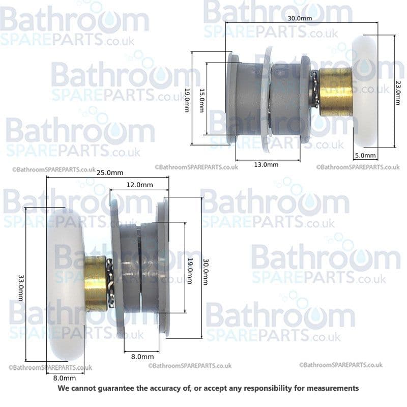 Aqata Spectra SP-Sliding Door Wheels SP-SDW