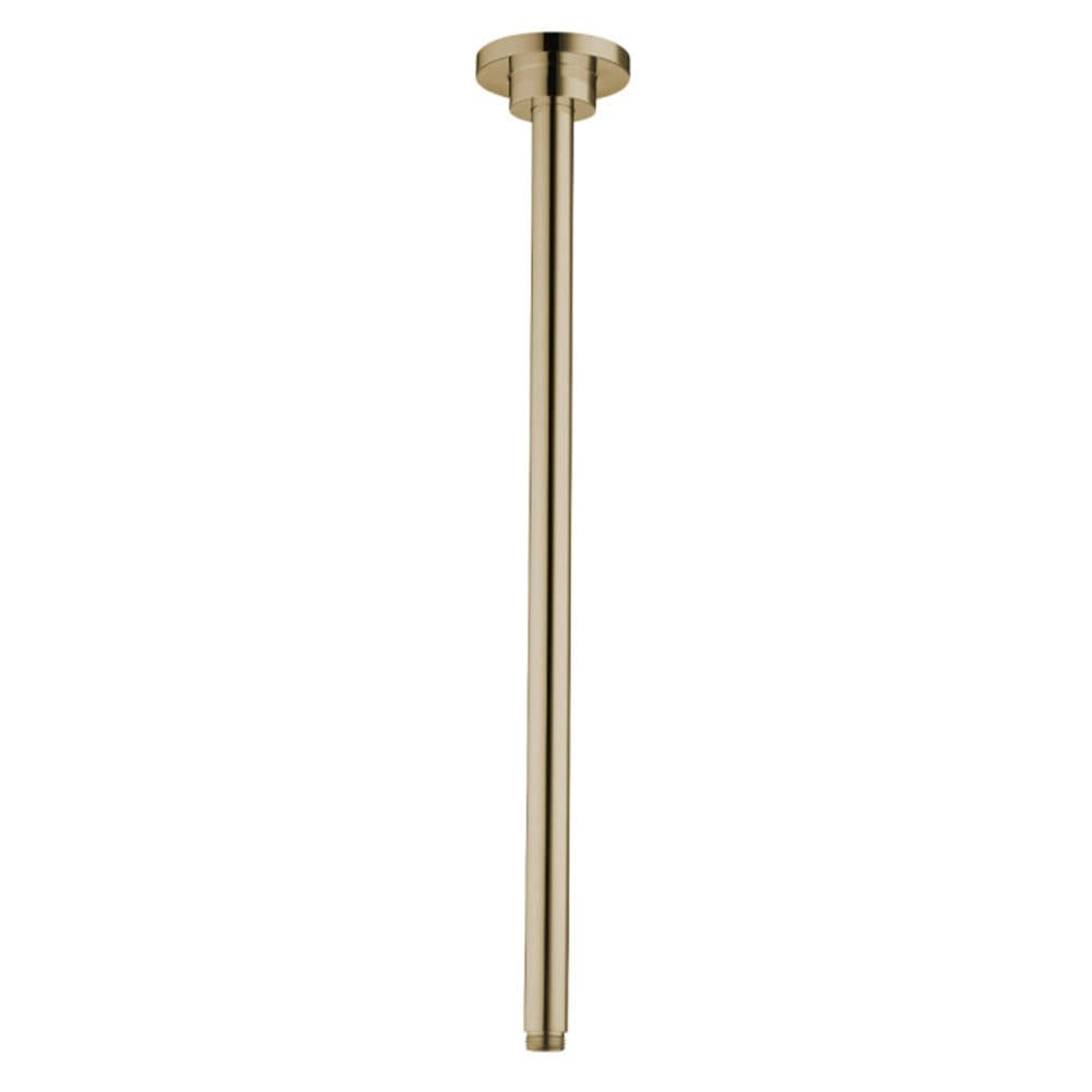 Aqualisa Round Ceiling Mounted 450mm Arm Brushed Brass ACC016BB