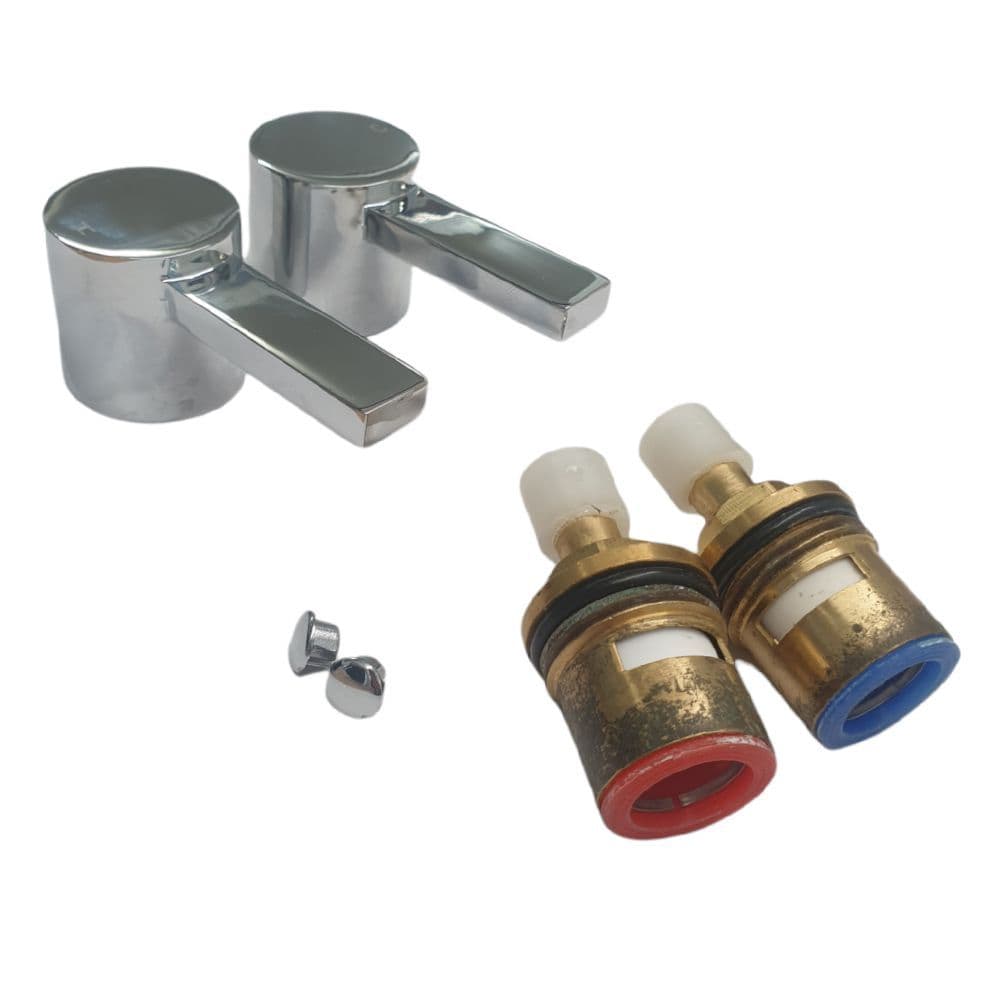 Bathroom Spare Parts Replacement Bath Tap Handle Set With 3/4in ...