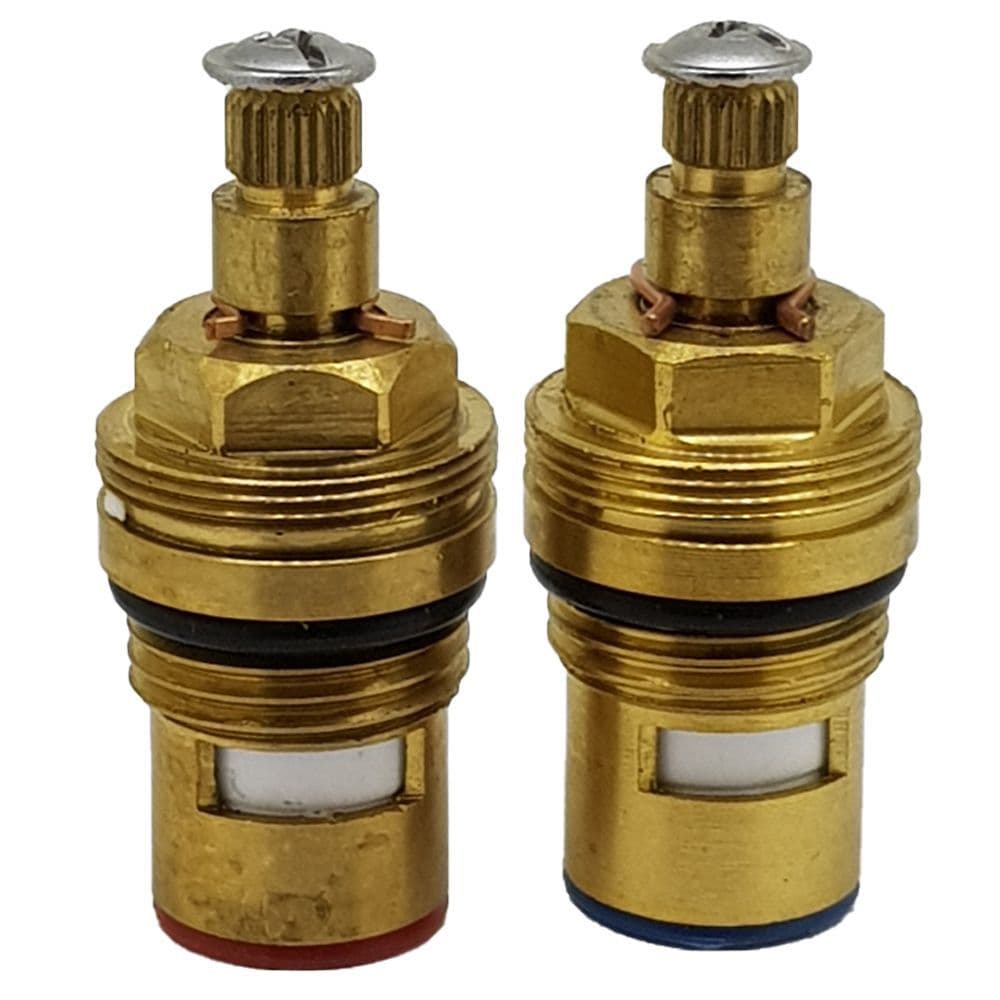 bathroomspareparts 1/2" Pair Quarter turn Ceramic disc tap cartridge ...