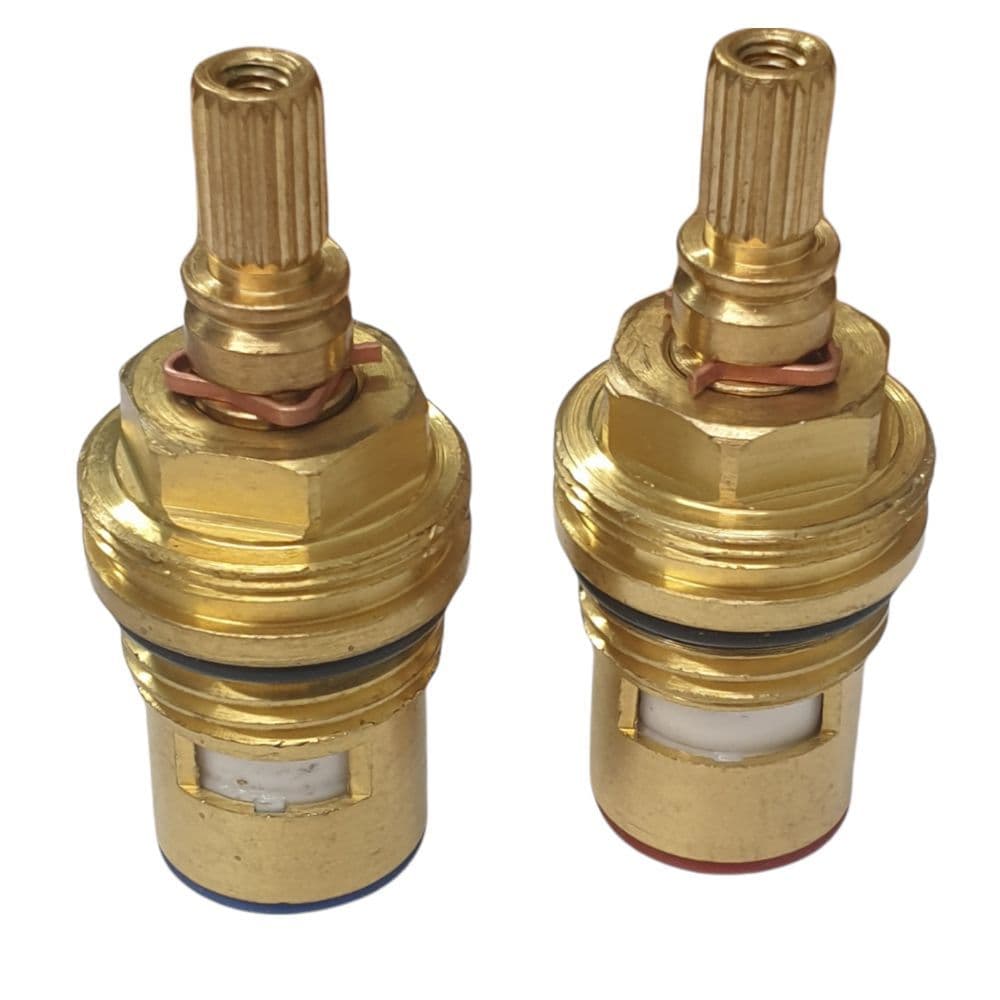 bathroomspareparts Tap cartridges Pair 1/2" Ceramic Disc Cartridges CC16P