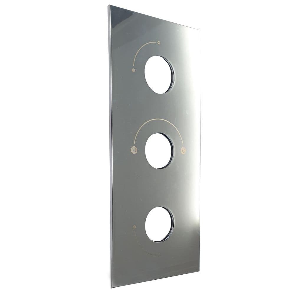 Bathstore Basics 3 Control Valve Chrome Backplate 90000016530