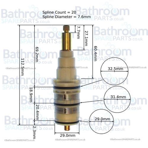 Bathstore Shower Cartridges