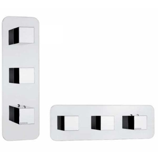 Bossini Cube Thermostatic 3 Outlets Shower Valve Z032204 Z030203 000 ...