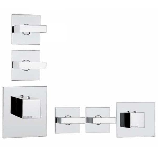 Bossini Rectangular Thermostatic 2 Outlets Shower Valve Z033203 Z030201 ...