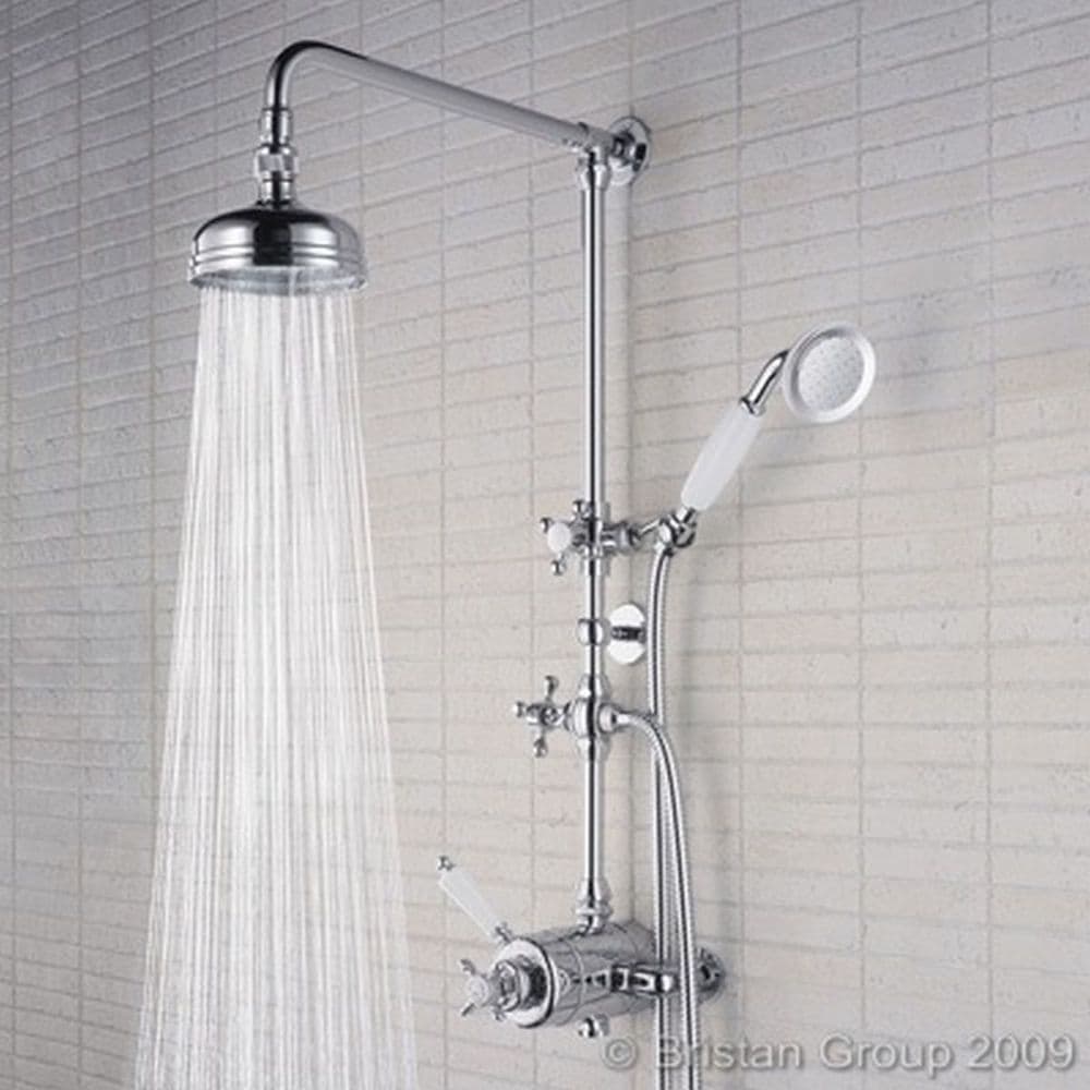 Bristan 1901 Thermostatic Surface Mounted Shower with Rigid Riser ...