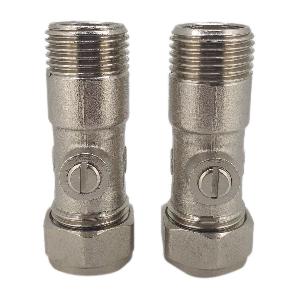 Bristan Design Utility Lever 15mmx1/2 BSP Isolation Valves JL-ISOBVFL-01