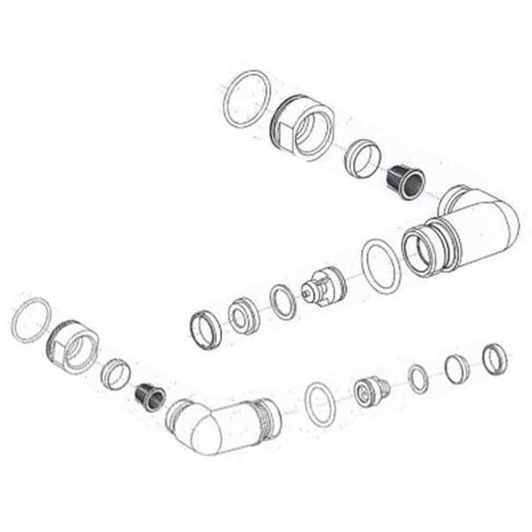 Bristan Elbow Kit For1503 1850 Valve SKINLET-7CP