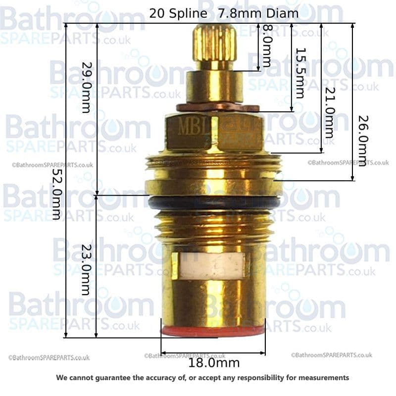 BSP A Pair Of 1/2" Ceramic Tap Valves BSPPAIR5280