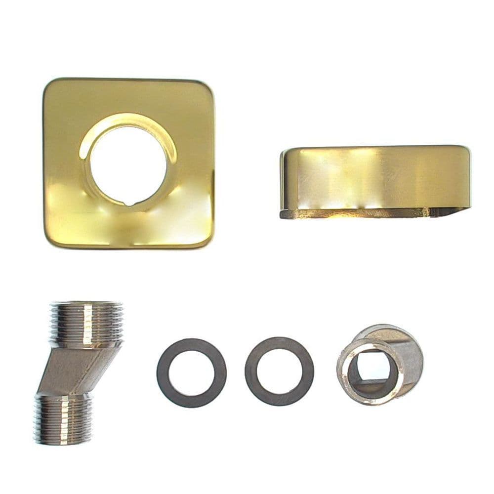 BSP Brushed Brass Square Fixing Kit BSPSQUAREBRASS