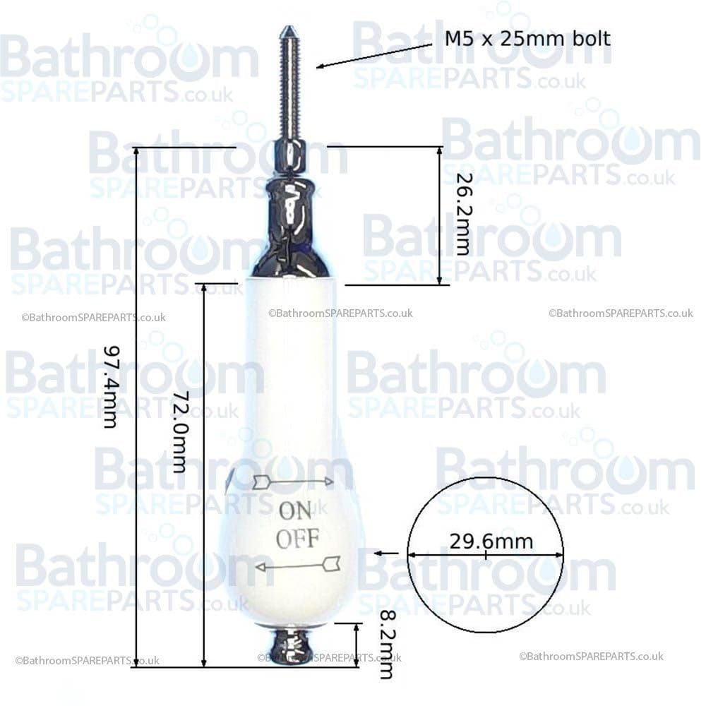 Burlington Stour Bottom Lever For Two Outlet Valves SP593