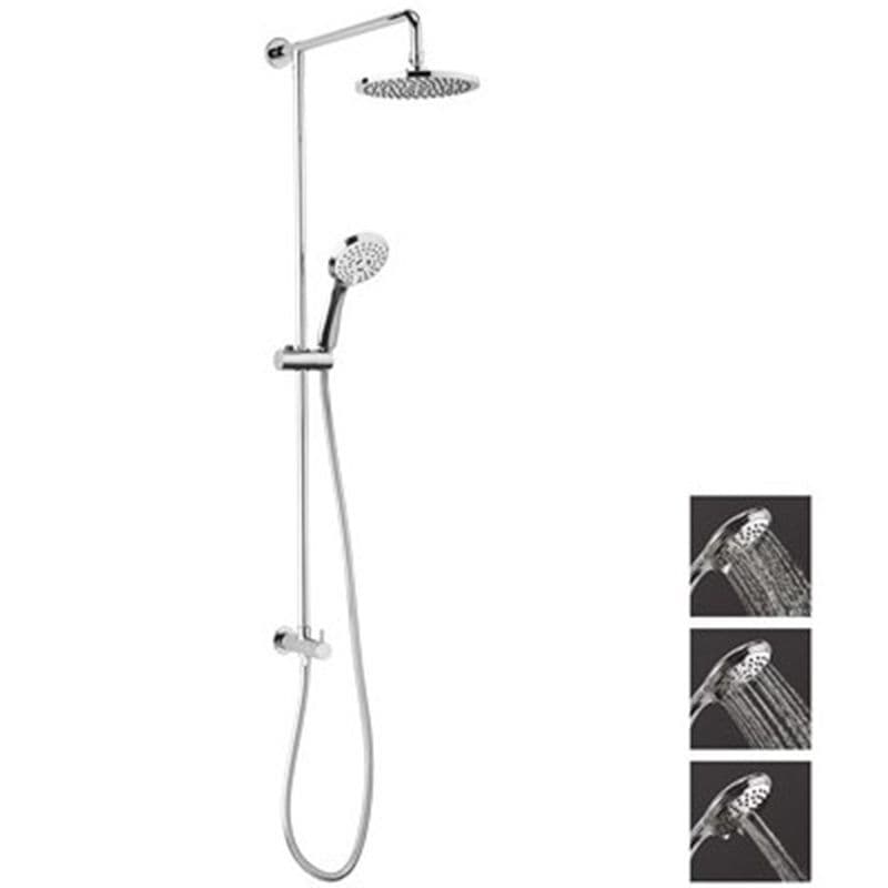 Crosswater Fusion Shower Diverter with Fixed Head & Three Mode Hand ...