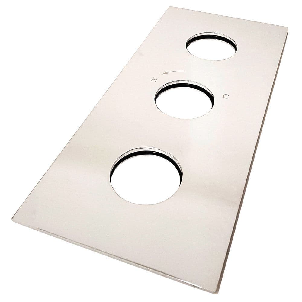 Crosswater Kai Lever Thermo Shower Valve Backplate 3-Hole Chrome KL2000BPC