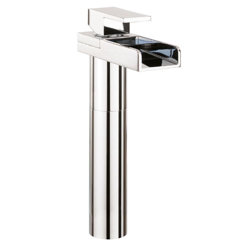 Crosswater Water Square Lights Basin Tall Monobloc With Lights Tap ...