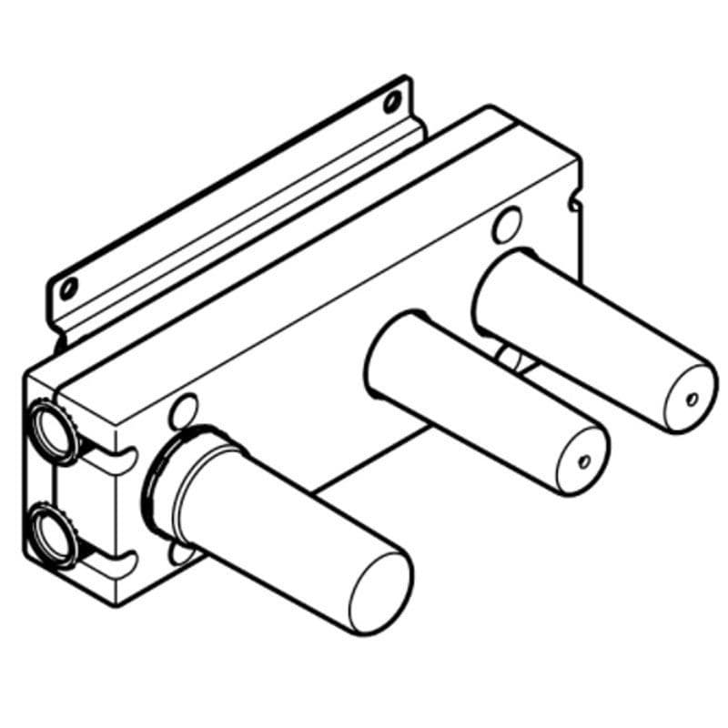 Dornbracht Wall Valve Module With 2 Valves With Diverter For Wall ...
