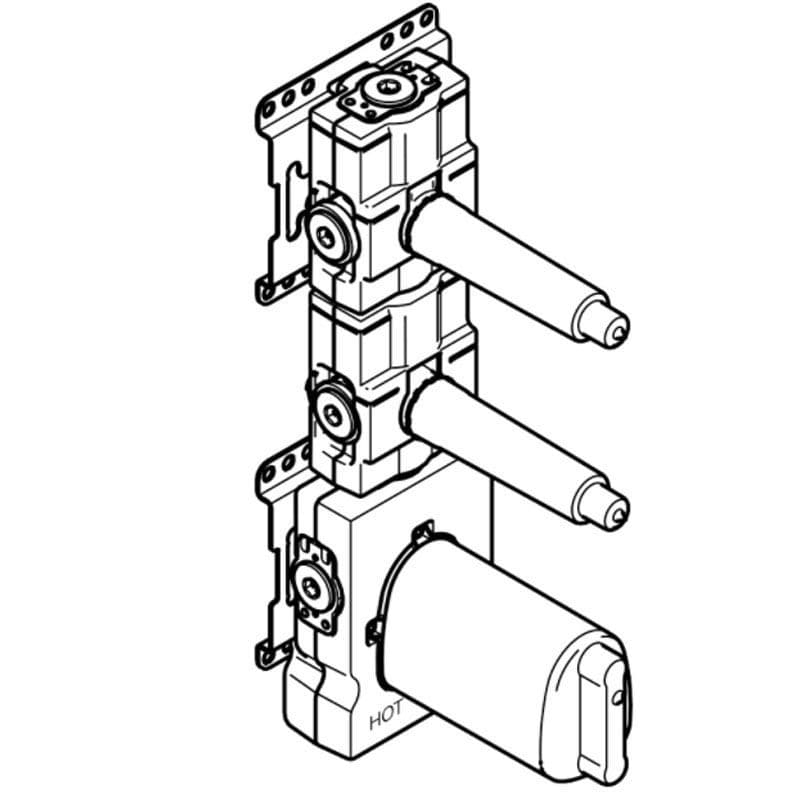 Dornbracht XTool Concealed Thermostat Module 2 Valves 3/4" Until 25/11 ...