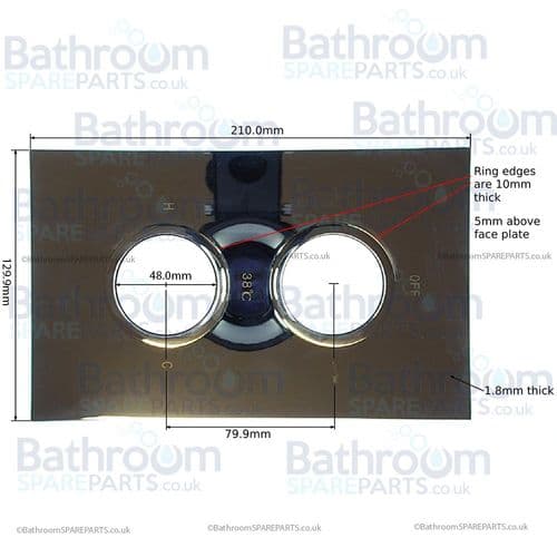 Shower Valve Escutcheon & Cover Plates