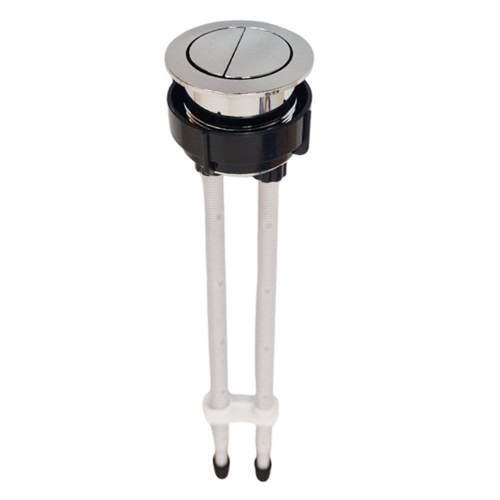 FixRite Dual Flush Chrome Toilet Cistern Push Button 38mm FR302300