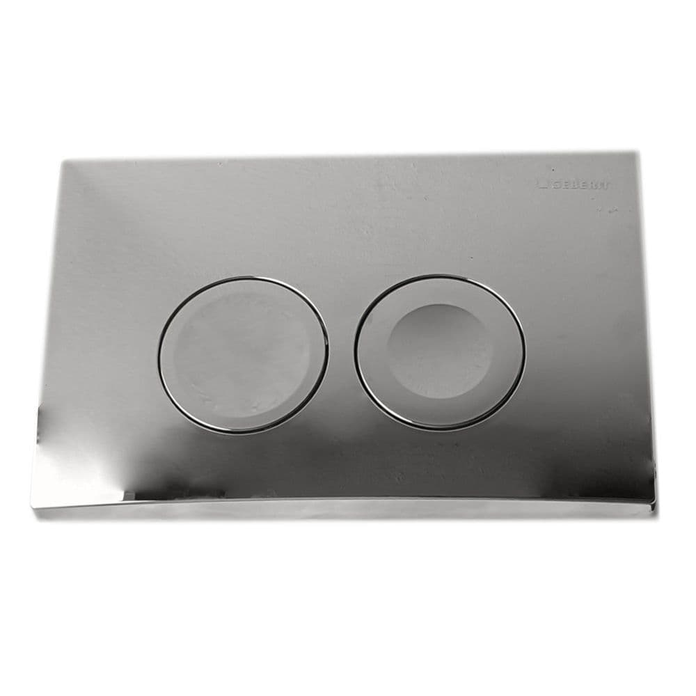 Geberit Delta 21 Bright Chrome Dual Flush Plate With Scratches 115 125 ...