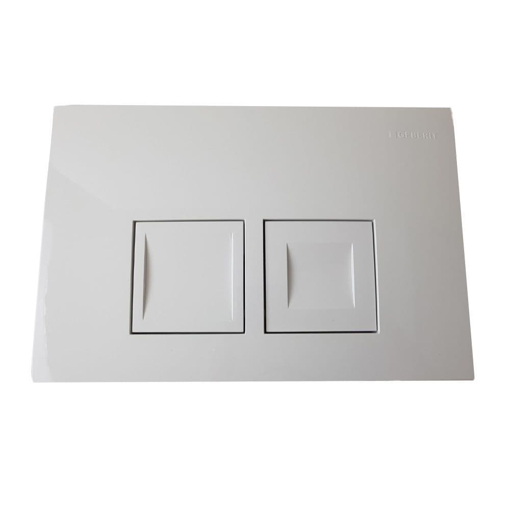 Geberit Delta 35 Alpine White Dual Flush Plate 115 135 11 5