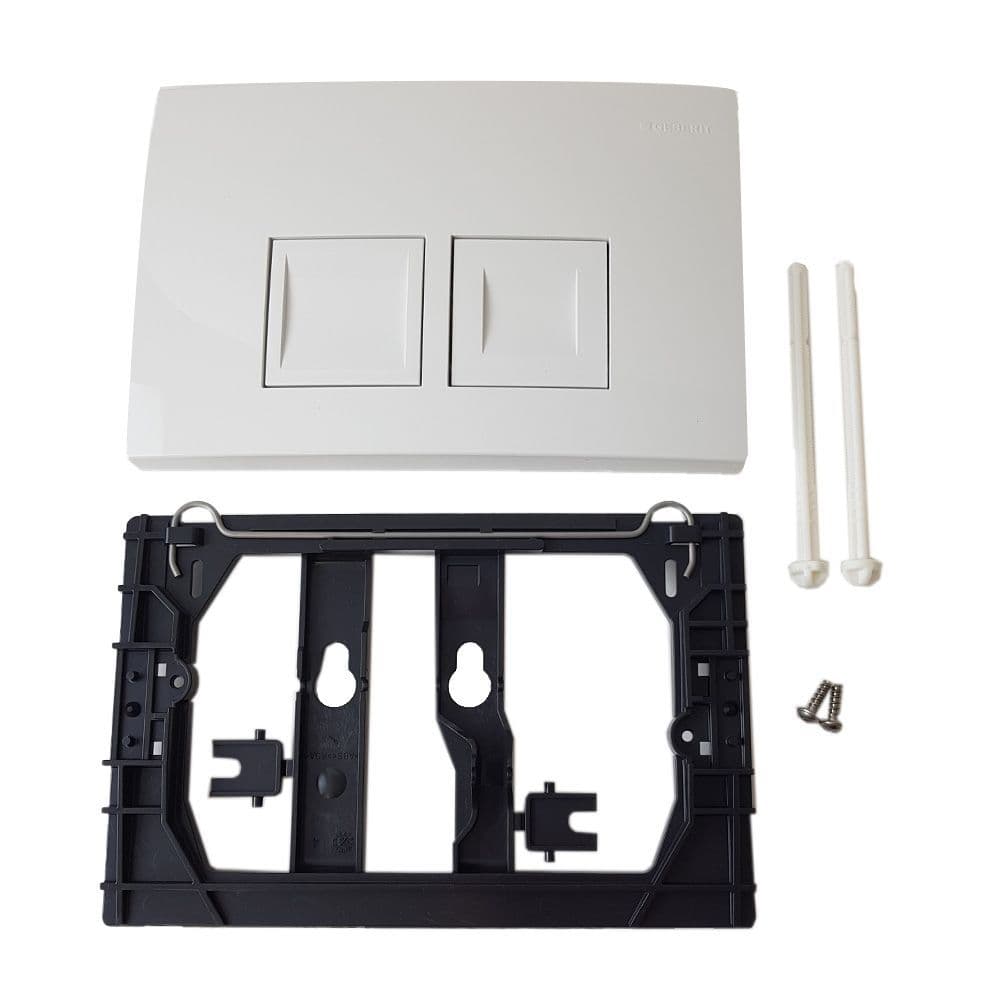 Geberit Delta 35 Alpine White Dual Flush Plate 115 135 11 5