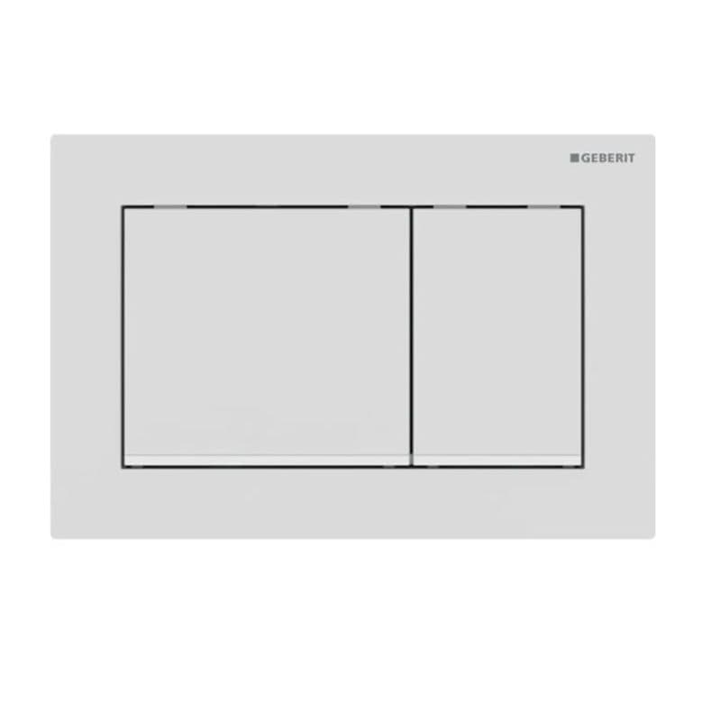 Geberit Omega 30 Flush Plate for Dual Flush White Matt Coated easy-to ...