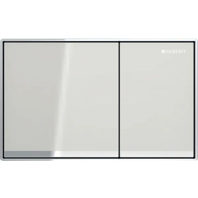 Geberit Omega 60 Sand Grey Glass Dual Flush Plate 115 081 JL 1