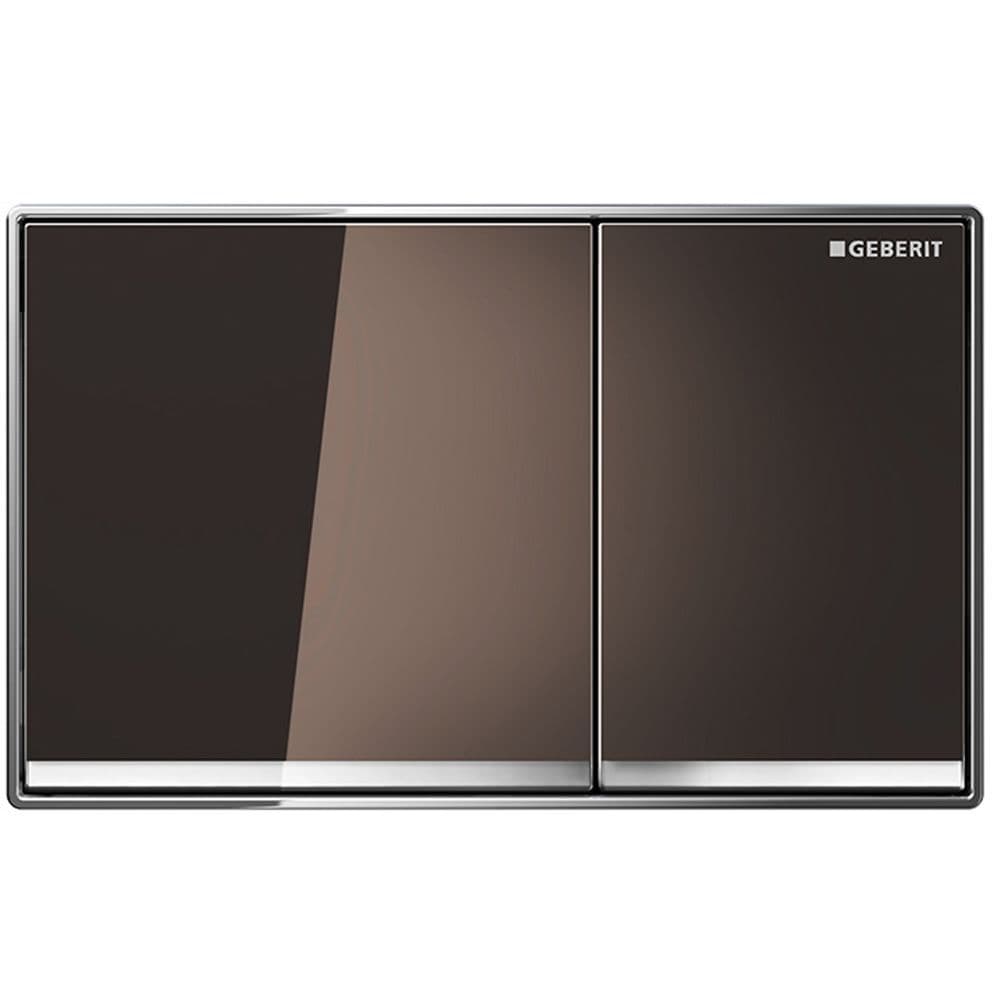 Geberit Omega 60 Umber Glass Dual Flush Plate 115 081 SQ 1