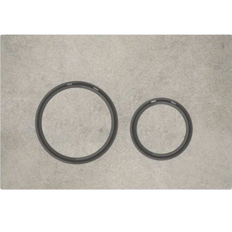 Geberit Sigma 21 Concrete Look/Black Chrome Dual Flush 115 651 JV 1