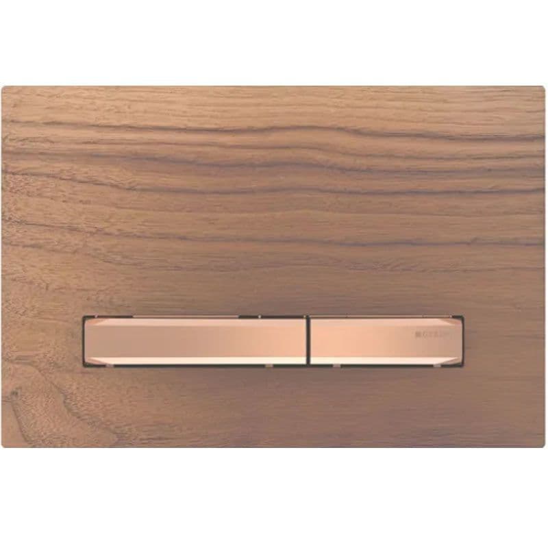 Geberit Sigma 50 Red Gold Black Walnut Dual Flush Plate 115 670 JX 2