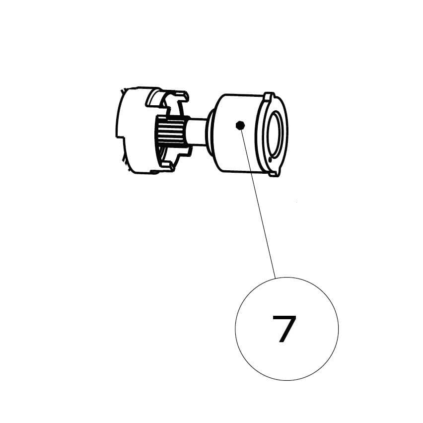 Gessi Quadro Handle Return System PF29726 031