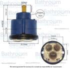 Shower valve Flow Valves and Shut off Cartridges