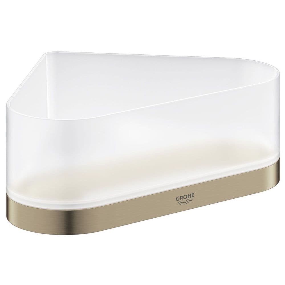 Grohe Selection Corner Shower Tray with Holder Brushed Nickel 41038EN0