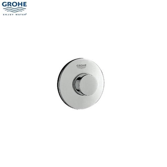 GROHE Single Flush 100 mm Round Air Button for Adagio Cisterns Chrome ...