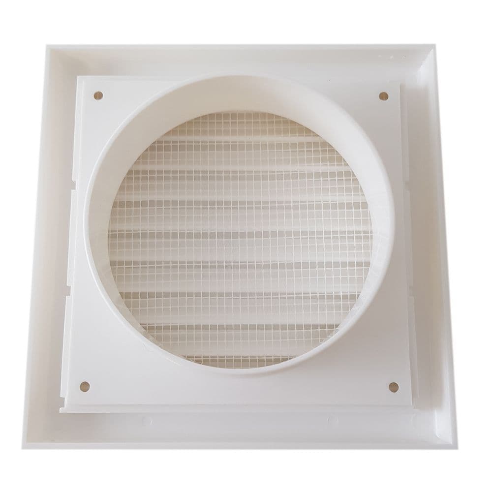 HiB Cyclone White External Fixed Grille 32615
