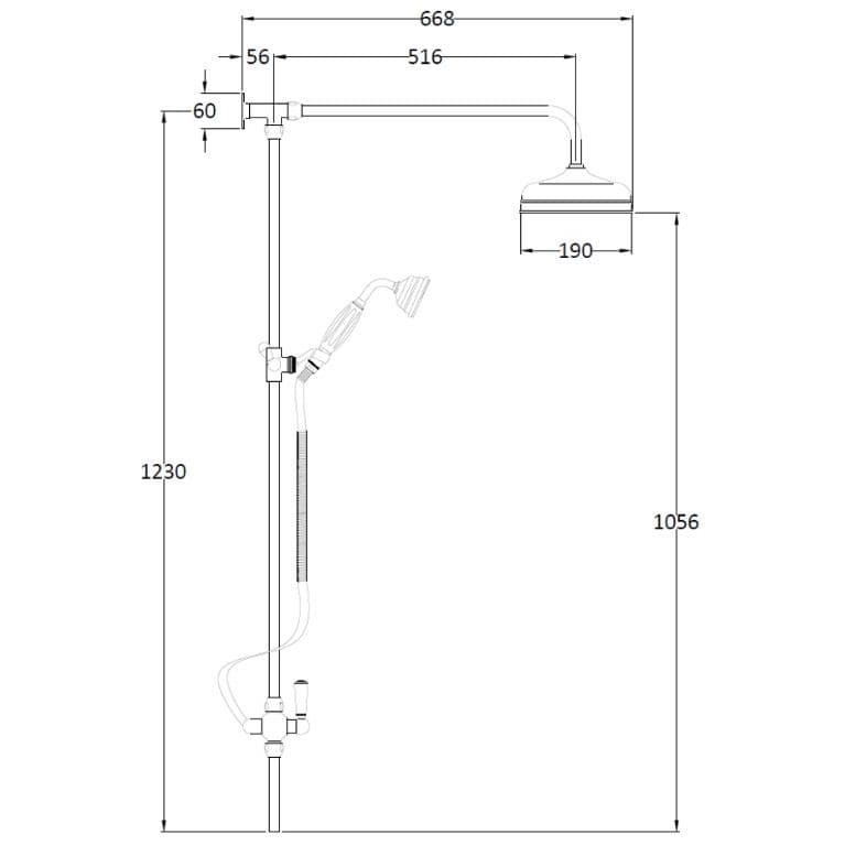 Hudson Reed Rigid Riser Kit AM312 Spare Parts