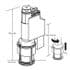 Ideal Dual Flush Valve 2 Diameter Threaded Outlet 180mm Height SV89067