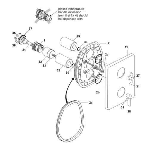Ideal Standard Dual Control Shower Valve