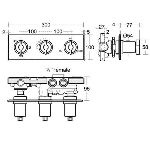 Ideal Standard Dual Control Shower Valve