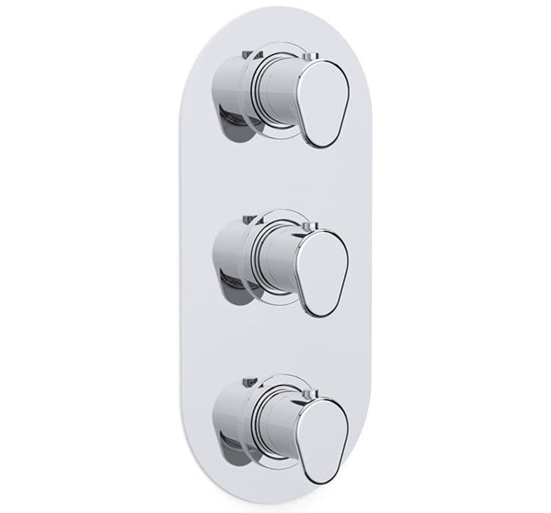 Inta Enzo Concealed 3 Handle Thermostatic Shower Dual Outlet EN70010CP ...