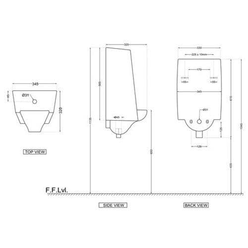 Jaquar Urinal URS-WHT-13257 Spare Parts